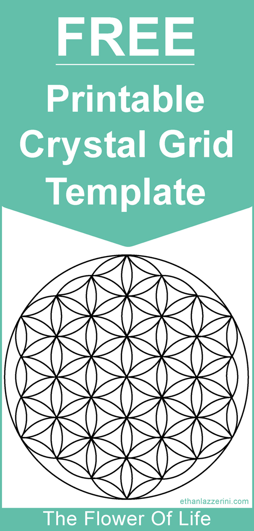 Flower Of Life Crystal Grid Meaning Free Crystal Grid Template 