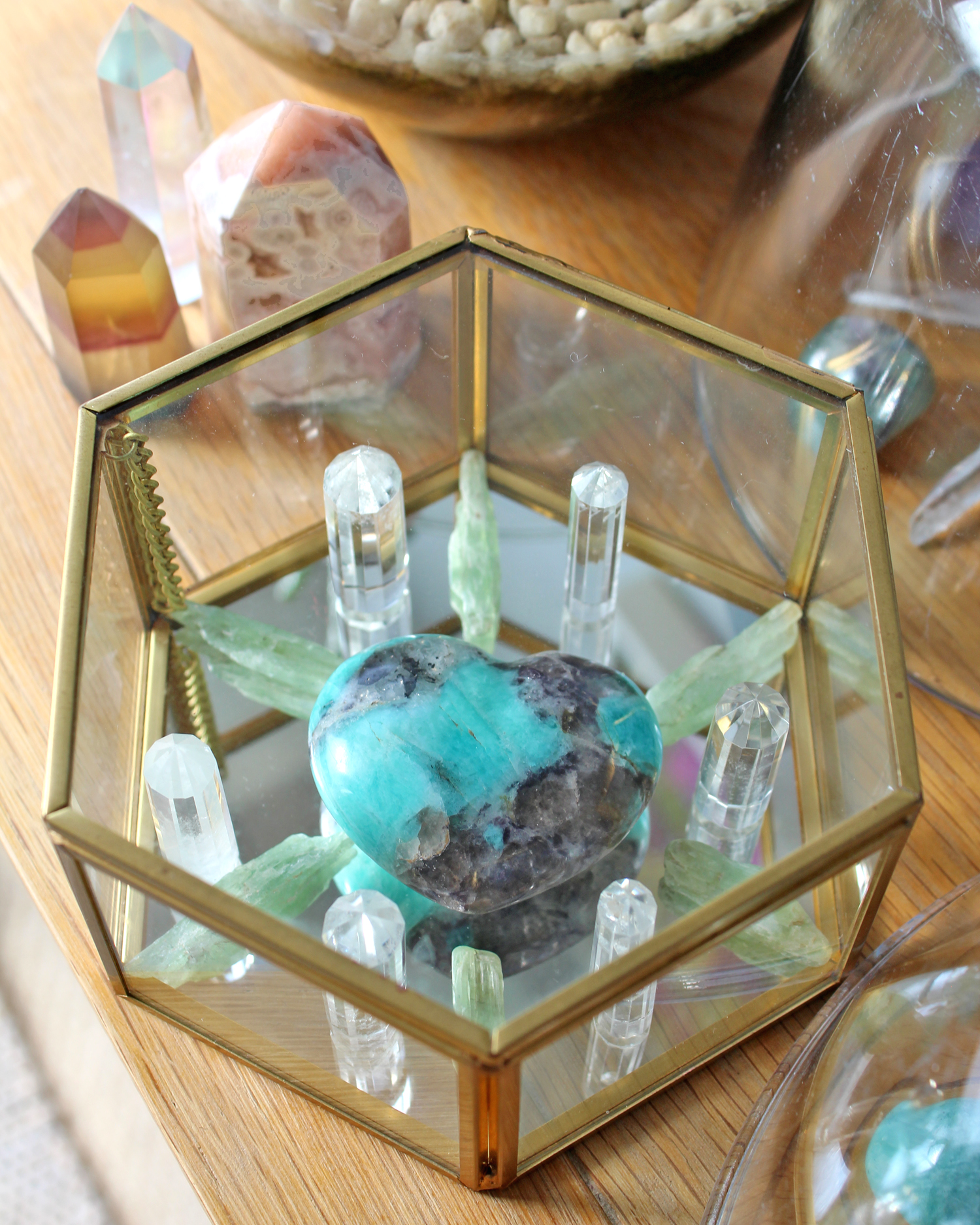 Crystal Grid Under Glass Box, Bowl, Cabinet, Cloche? - Ethan Lazzerini
